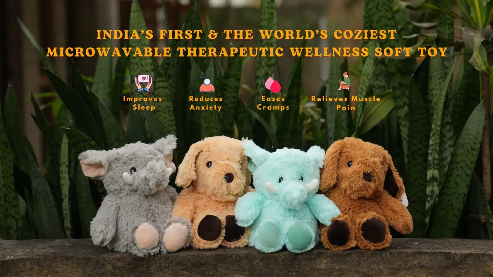 Cuddles™ Weighted Microwavable Lavender Plush | Period Cramps relief ...